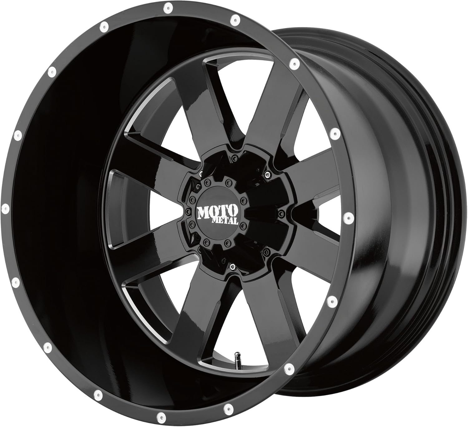 Amazon.com: MOTO METAL MO962 20X12 5x139.7/5x150 ET-44 Gloss Black ...