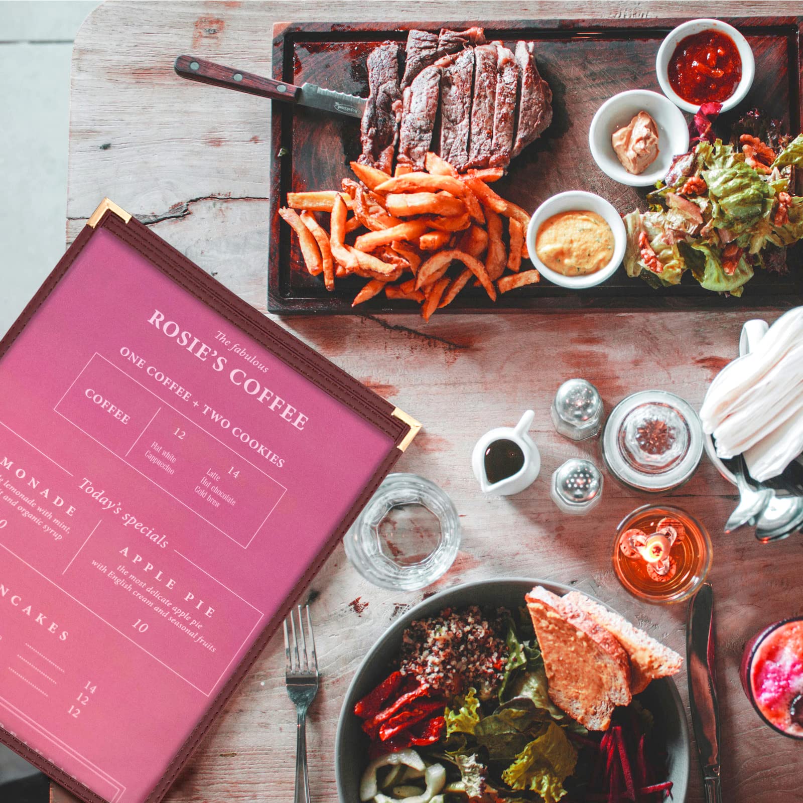 Snapklik.com : 30 Pack 8.5 X 11 Inches Menu Covers, Restaurant Menu ...