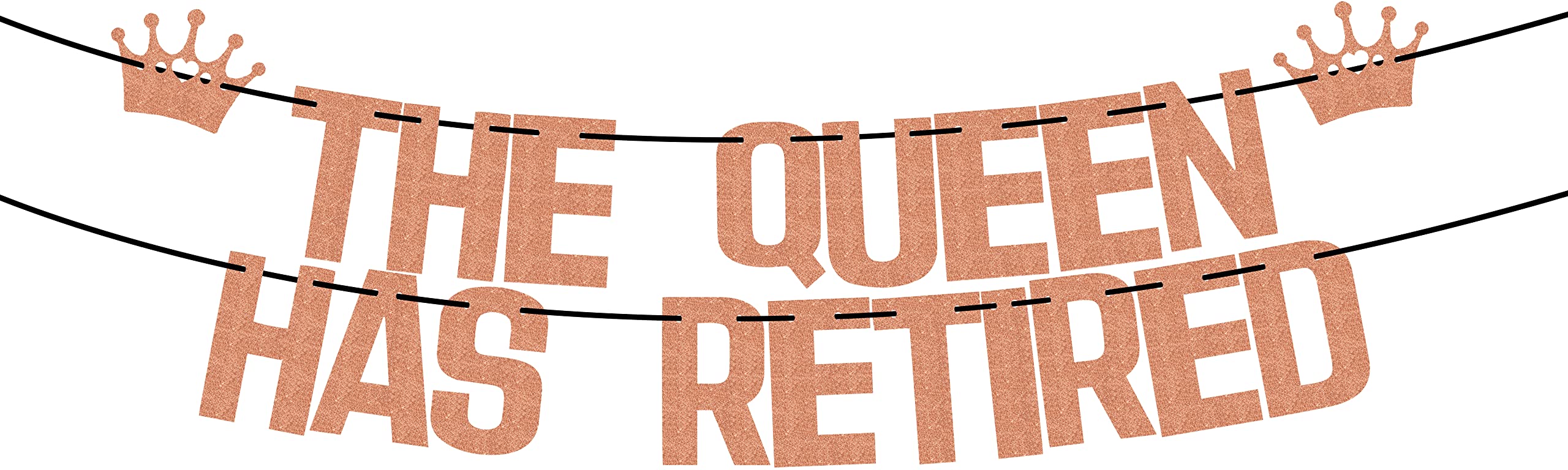 The Queen Has Retired Banner Happy Retirement Bunting Retirement Party ...