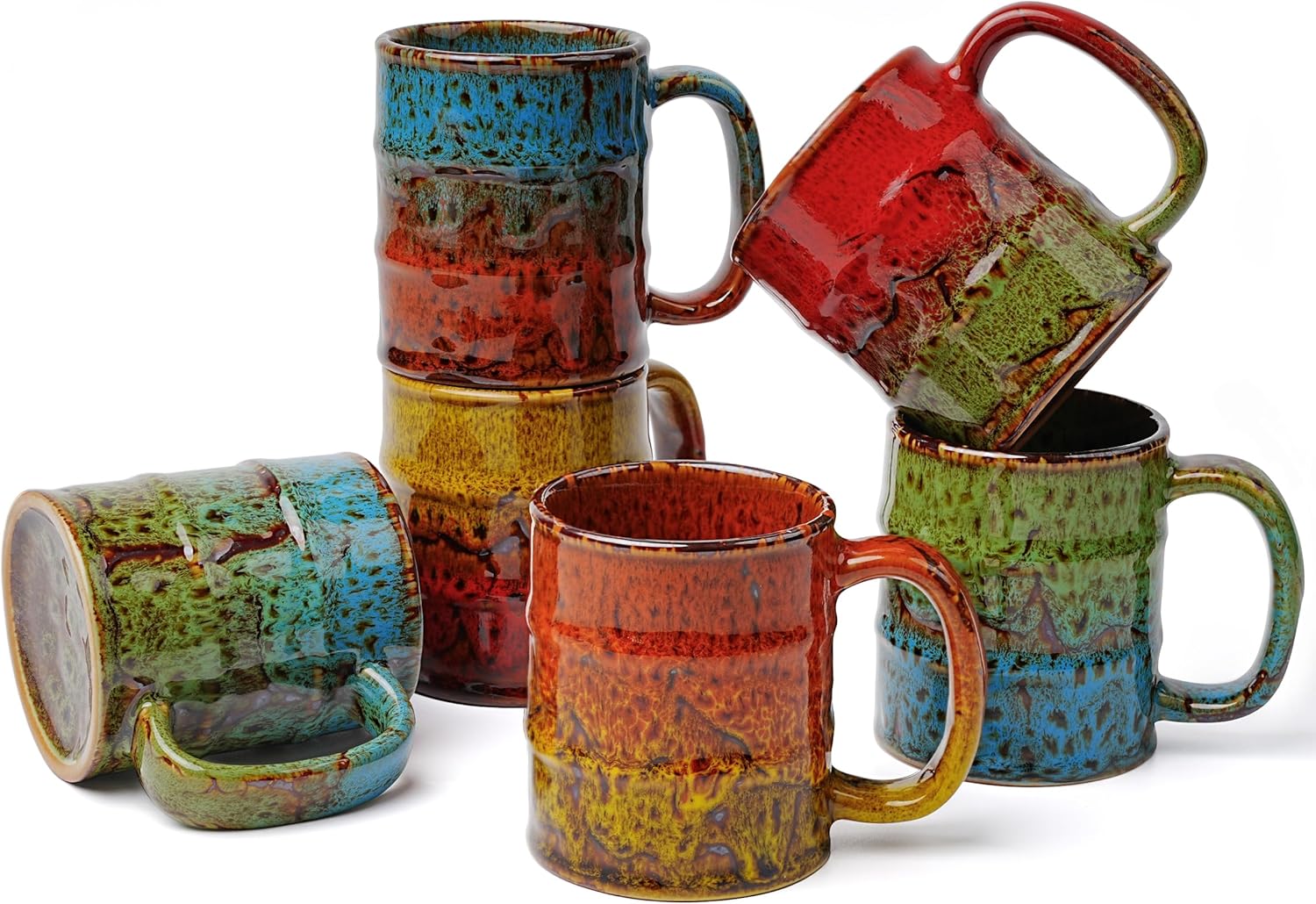 Amazon.com | LGQ Espresso Cups,5oz Espresso Cups Set of 6 Handcrafted ...