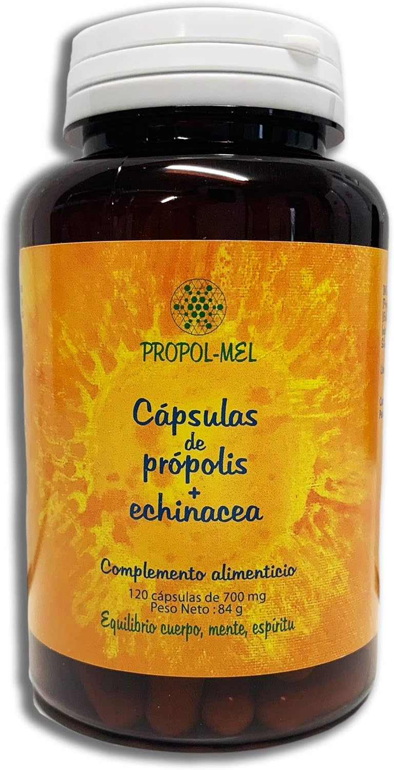 Propolis capsulas + Echinacea I 120 cápsulas x 500 mg = 350 mg Propoleo ...