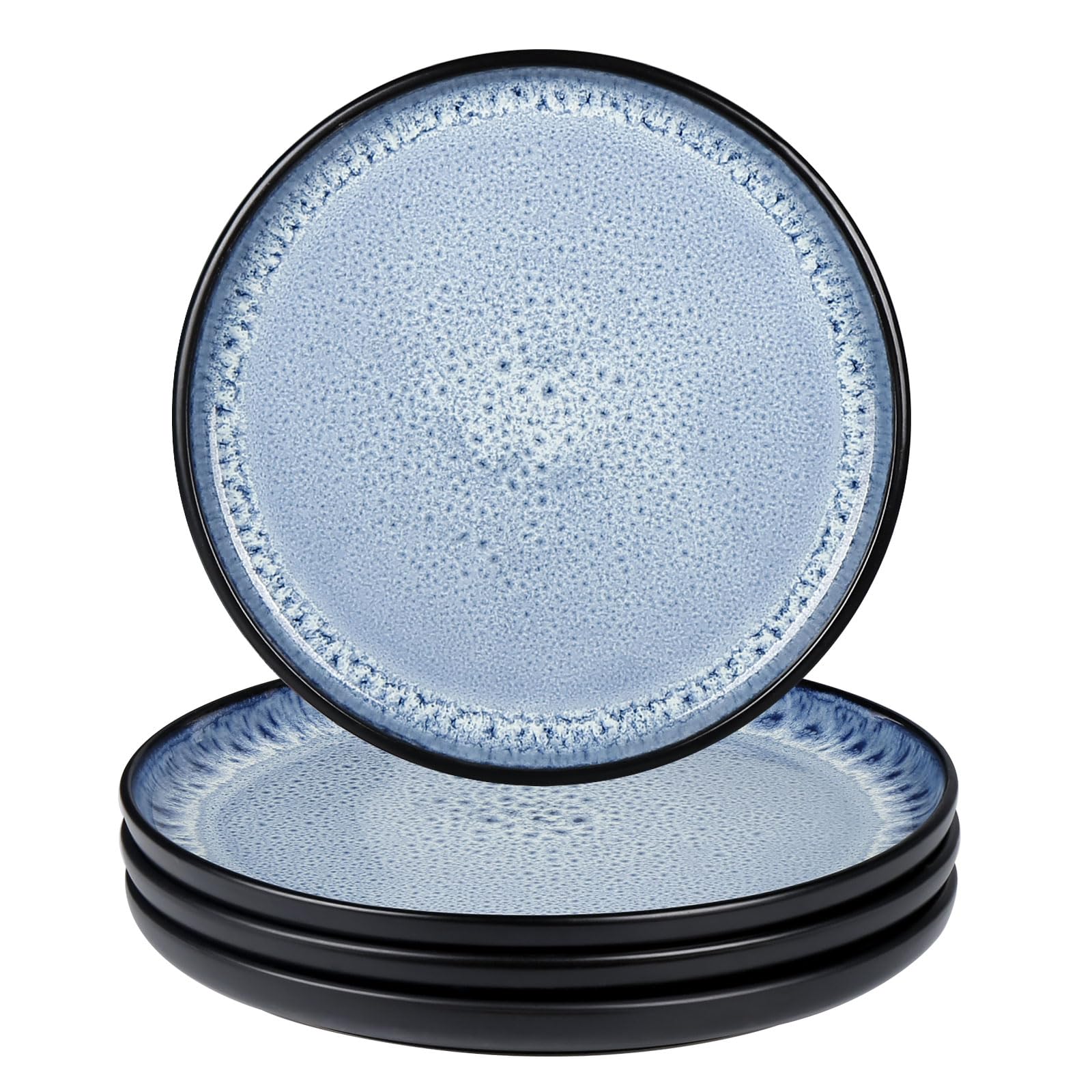 Amazon.com | Ceramic Dinner Plates Set of 4, 8" Reactive Glaze ...