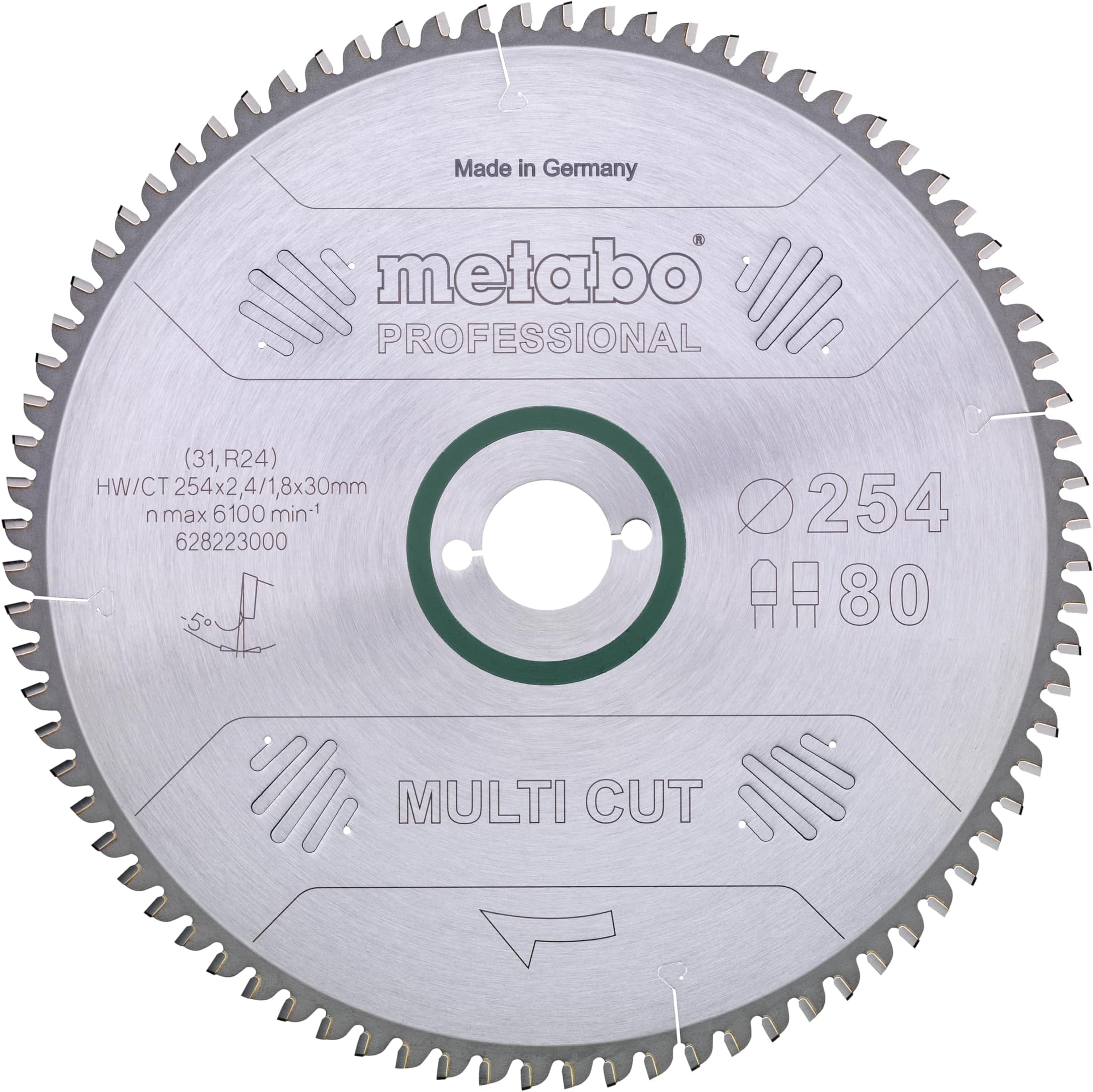 Metabo Sägeblatt "multi cut - professional", 254x2,4/1,8x30, Z80 FZ/TZ ...
