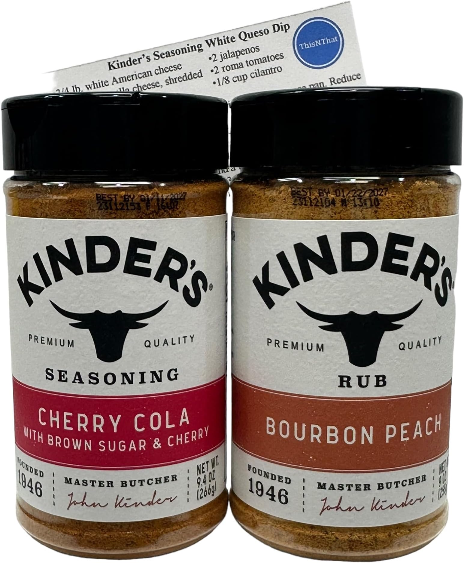 Amazon.com : Kinder's Bourbon Peach Seasoning & Rub (9 Ounce) : Grocery ...