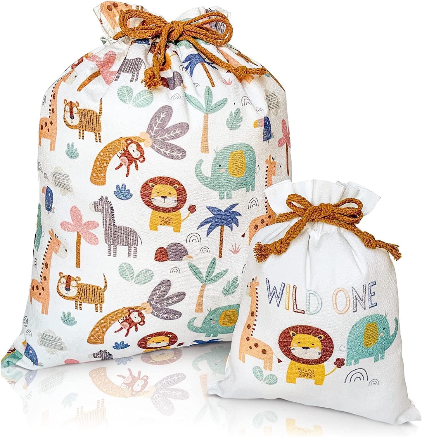 Amazon.com: Gather & Knot Drawstring Gift Bags | 20" Large 12" Small ...