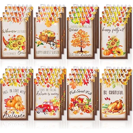 Amazon.com: Whaline 24Pcs Thanksgiving Mini Notepads Rustic Farmhouse ...