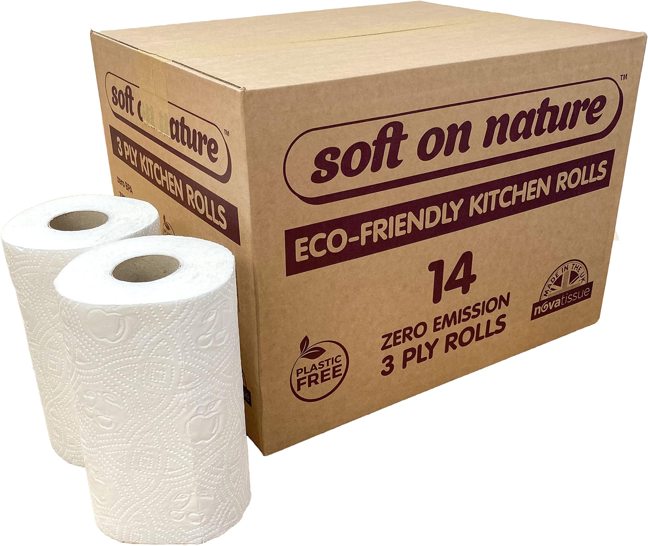 The Cheeky Panda Bamboo Kitchen Roll | 10 Kitchen Rolls - 1000 Super ...