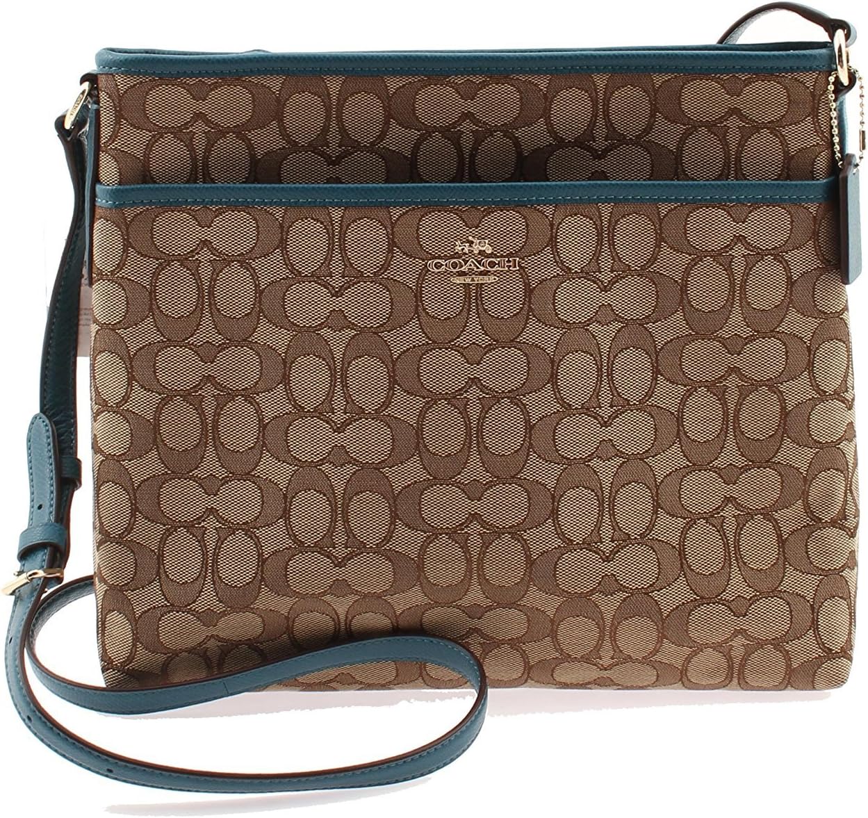 Coach File Bag in Outline Signature (Khaki Atlantic) - F55363 IML7K ...