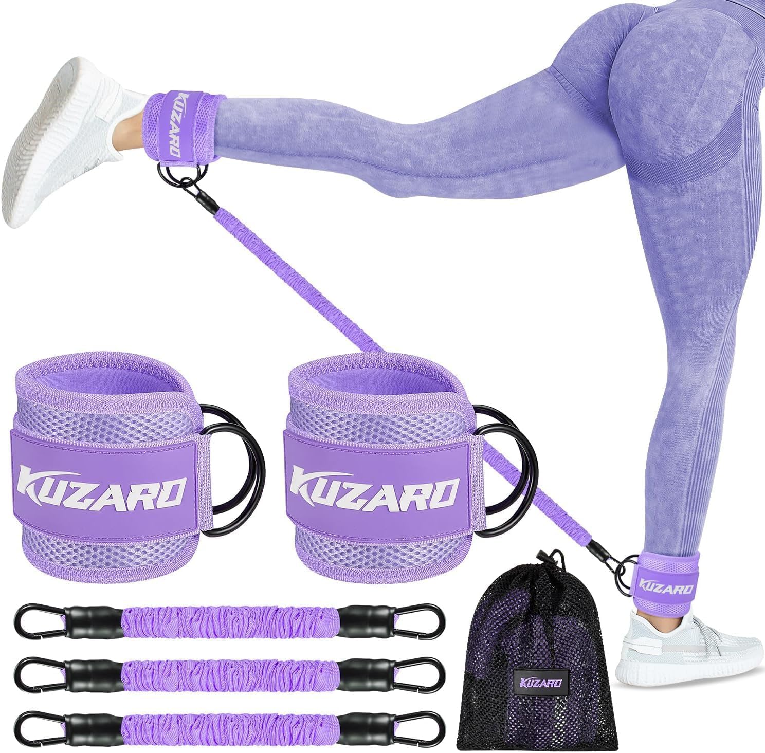 Ankle Resistance Bands with Cuffs, Ankle Bands for Working Out, Ankle ...