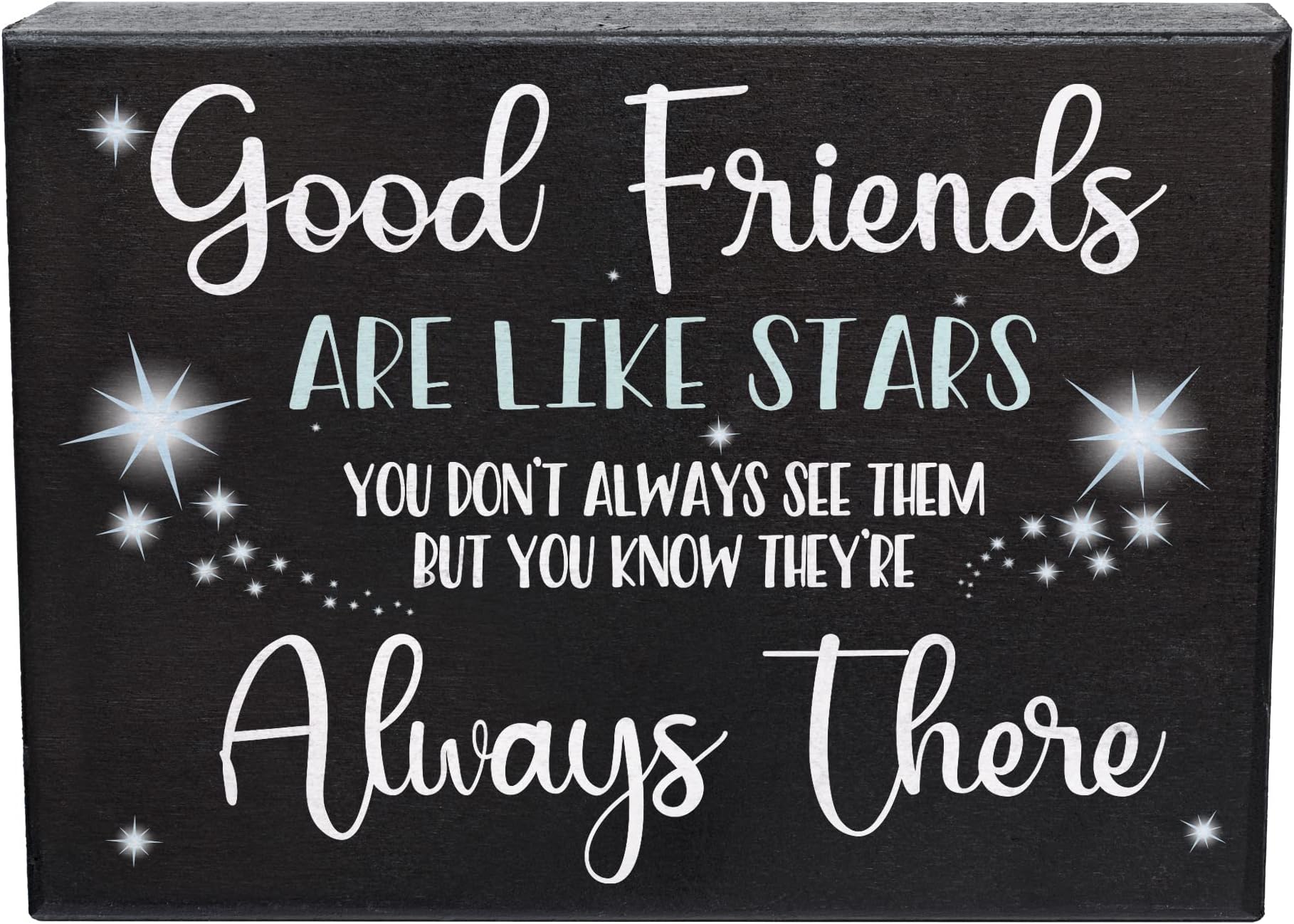 Amazon.com: Good Friends Are Like Stars - Inspirational Quote Wall Art ...