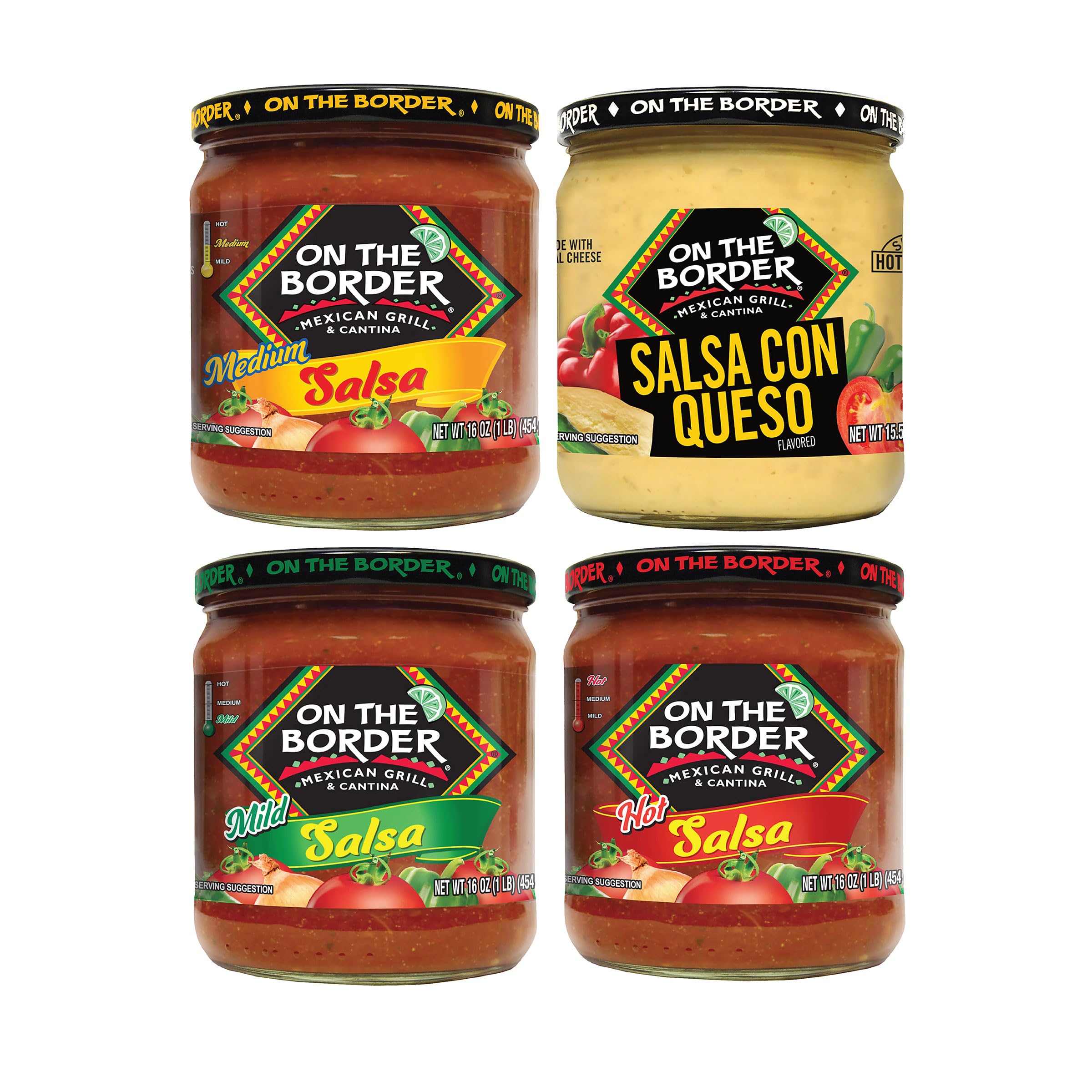 Amazon.com: On The Border Dips and Salsas Custom 4 Pack