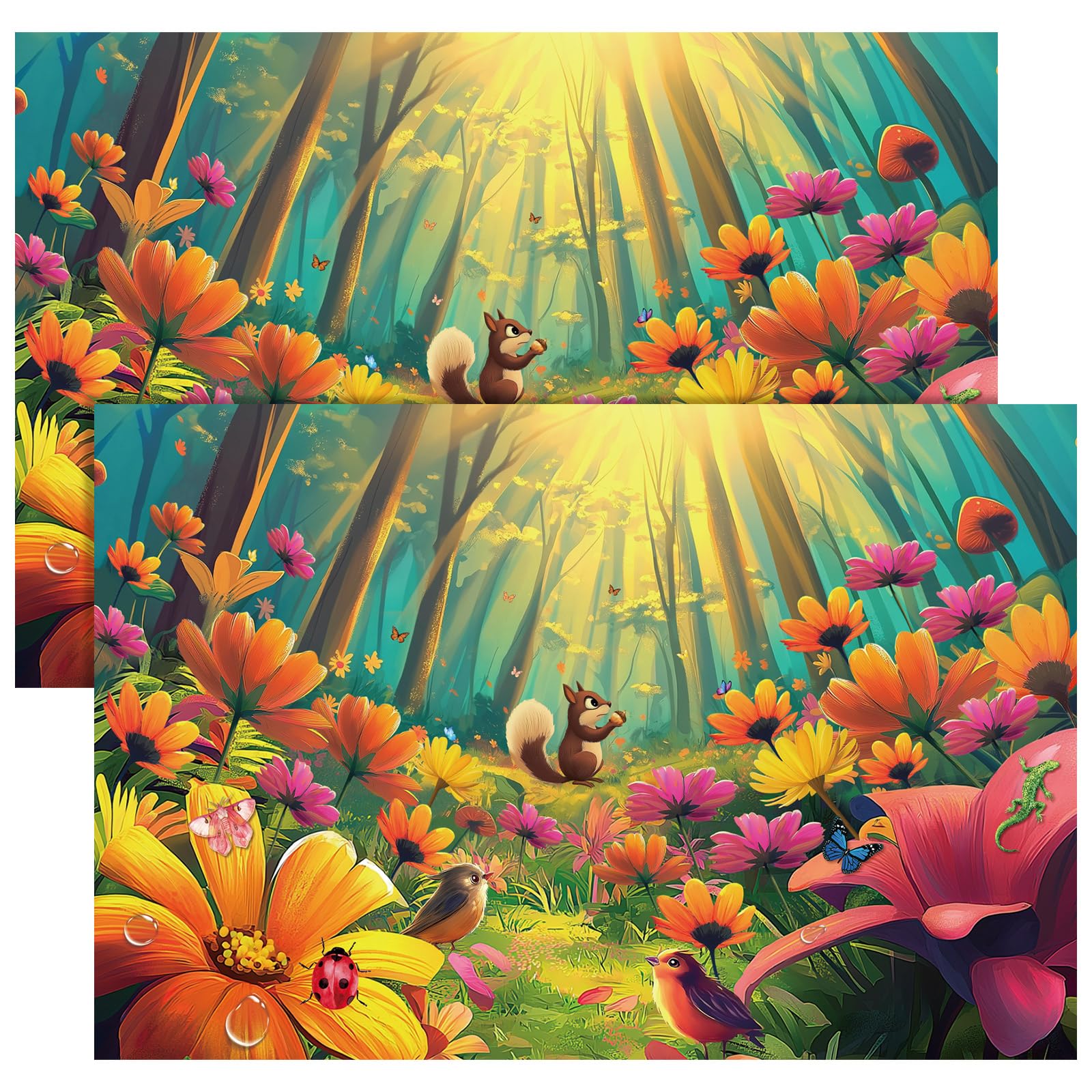 Tingjoo 2 Pcs VBS 2025 Decorative Background 9 X 6 Ft Large Sized ...