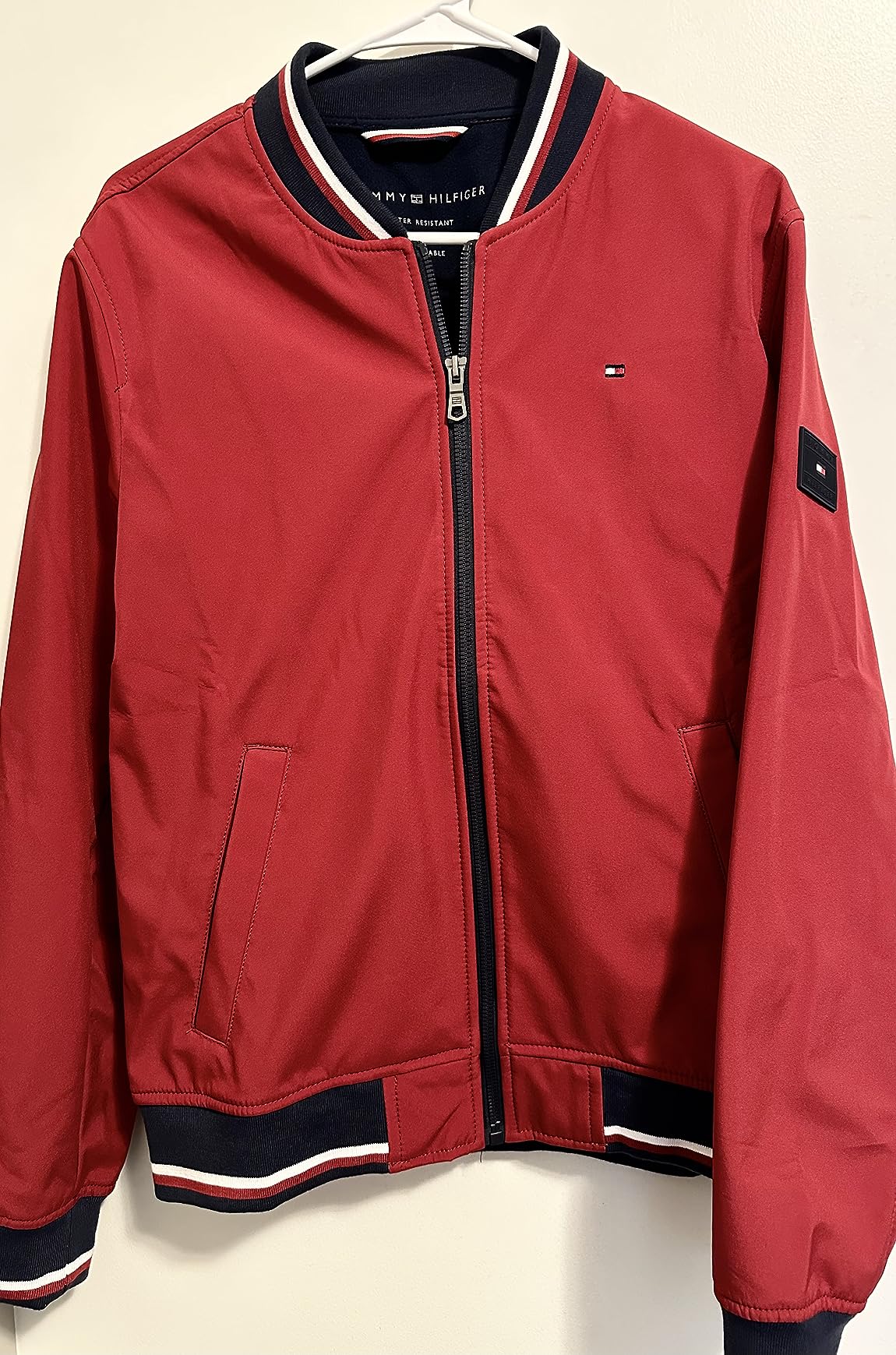 $10/mo - Finance Tommy Hilfiger Men's Lightweight Varsity Rib Knit ...