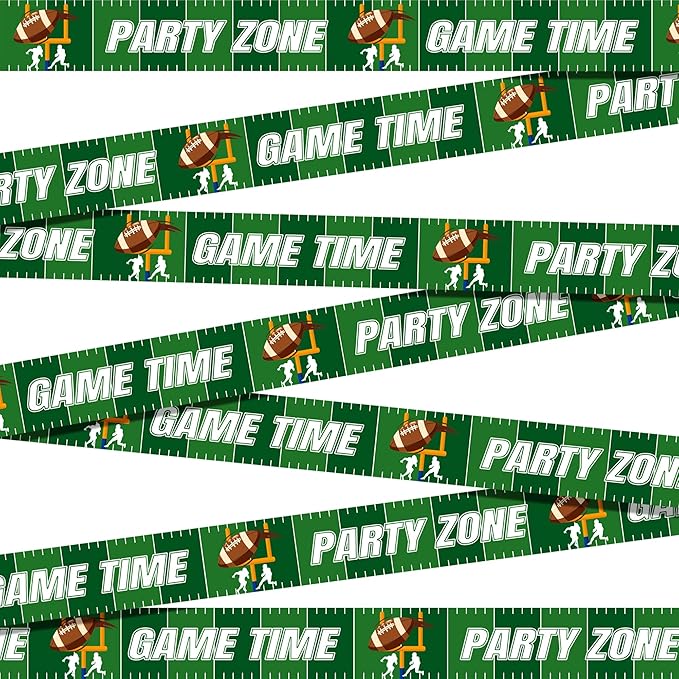 Amazon.com: LFUTARI 80Feet Football Party Banner - Football Game Time ...