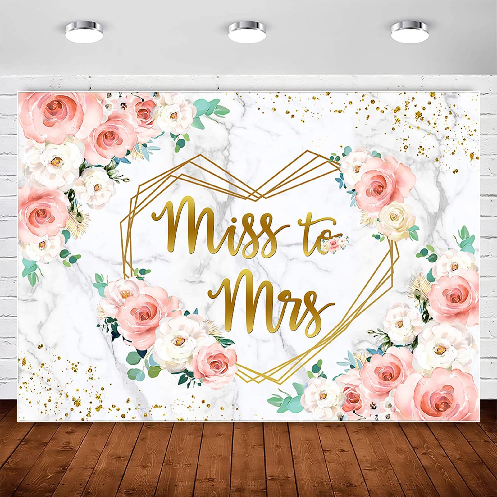 Amazon.com : Mocsicka Boho Miss to Mrs Backdrop Bohemian Pampas Grass ...