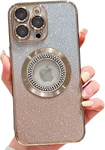 Amazon.com: Misscase for iPhone 14 Pro Max Magnetic Glitter Case Compatible with MagSafe,Full ...