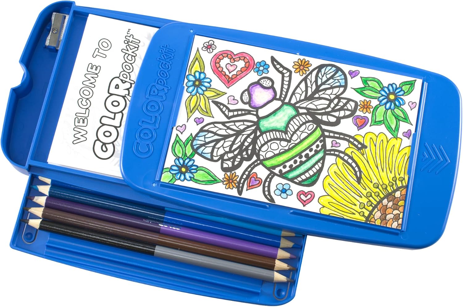 Amazon.com: COLORpockit Complete Portable Coloring Travel Kit Art Set ...
