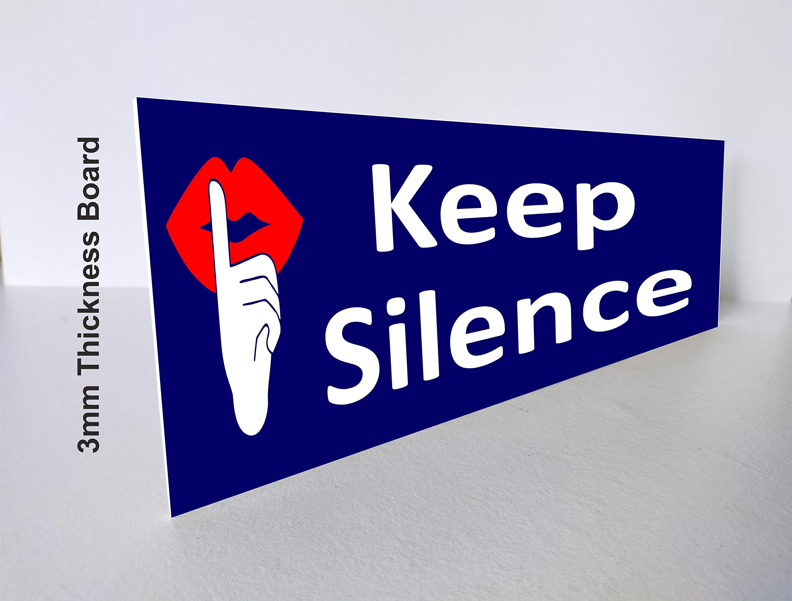 Buy SIGN EVER Keep Silence Sign Board Bank Office Hospital School ...