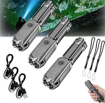 Peachloft Flashlight, Peachloft Powerful LED Flashlight,Rechargeable ...
