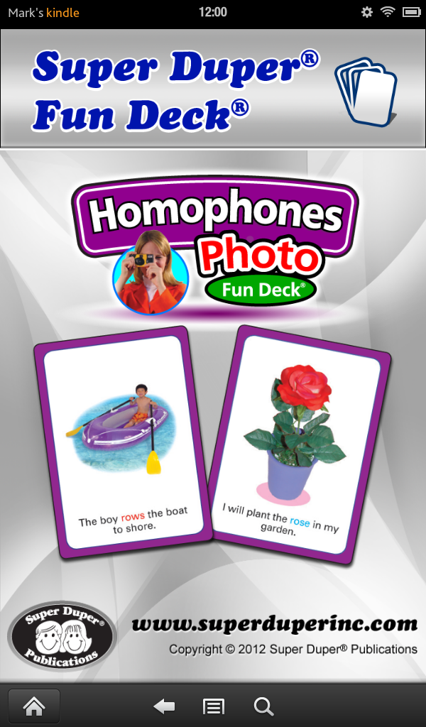 Homophones Fun Deck - App on Amazon Appstore