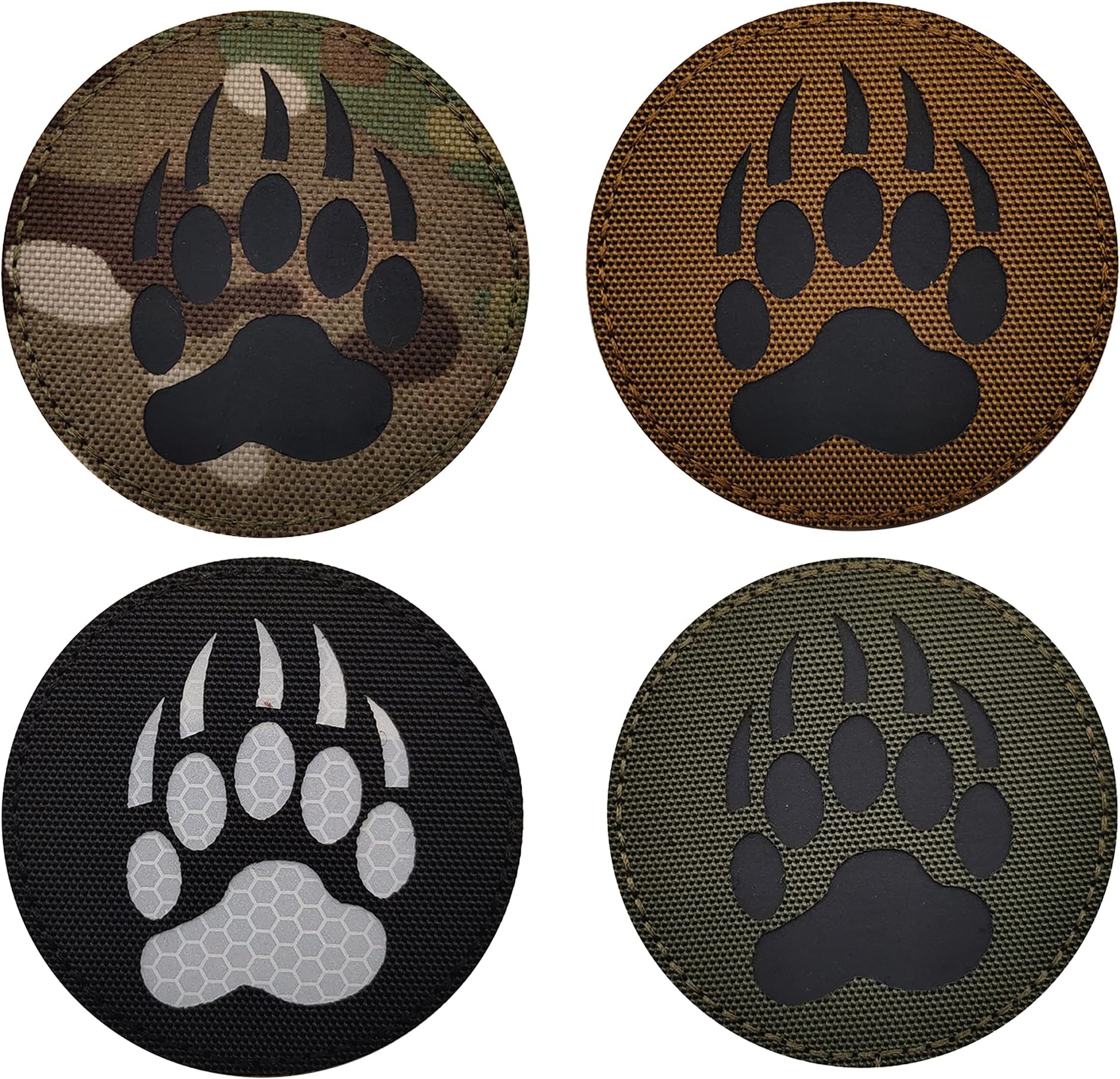 Amazon.com: U-Sky Sew or Iron on Patches, 3pcs Bear Paw Iron Patches ...
