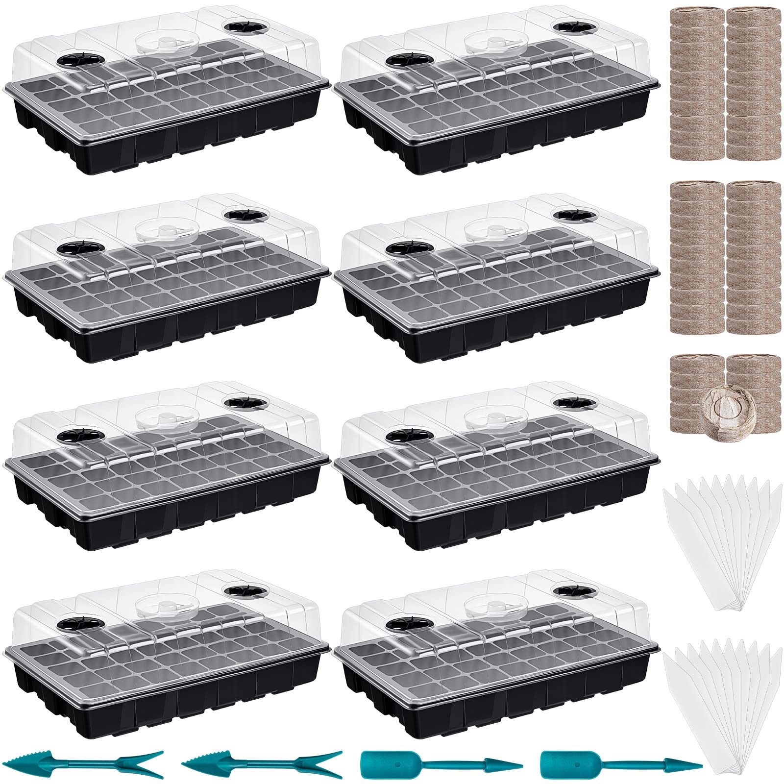 Snapklik.com : 8 Pack Seed Starter Tray Seedling Trays