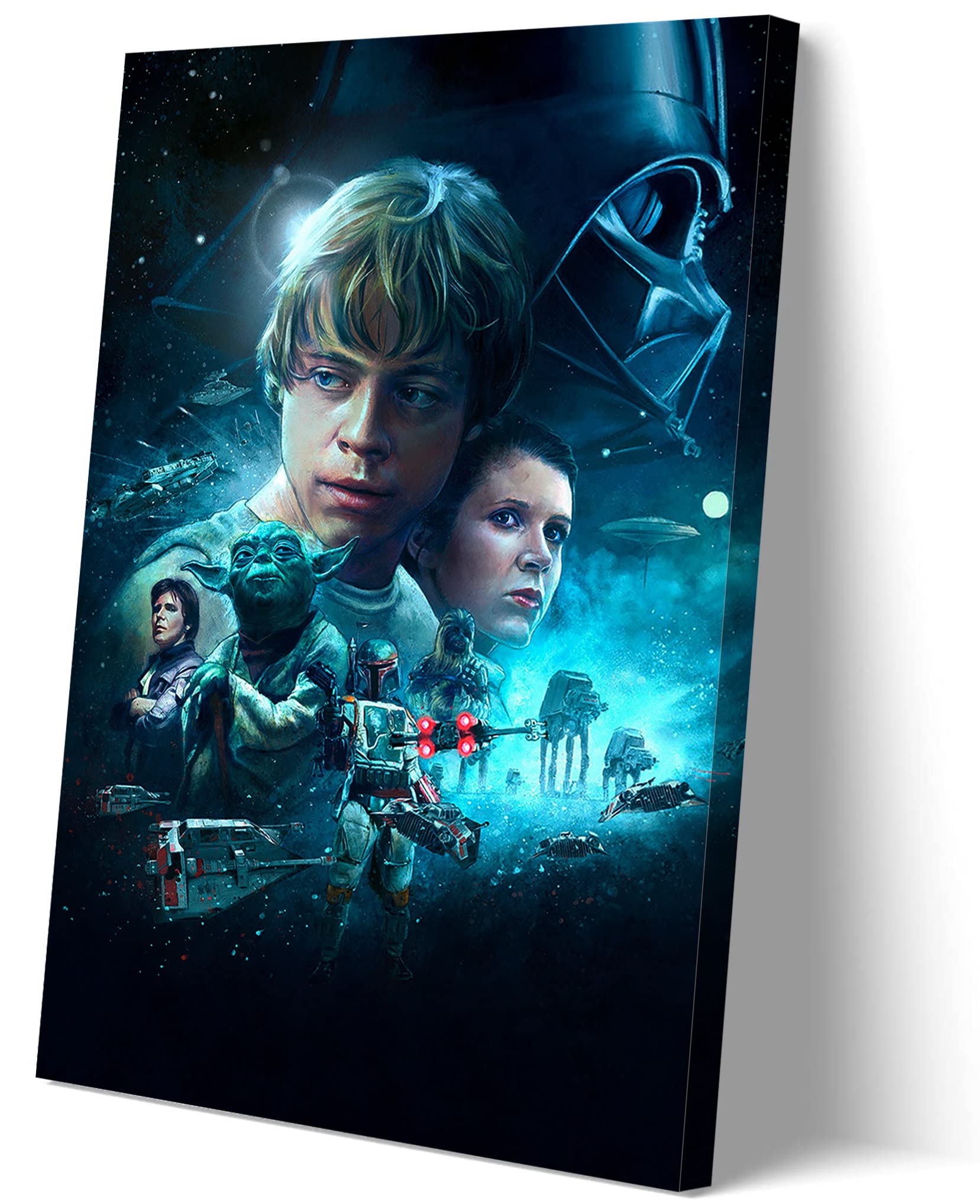 Amazon.com: Darth Vader and Luke Skywalker Poster Canvas Print Art for ...