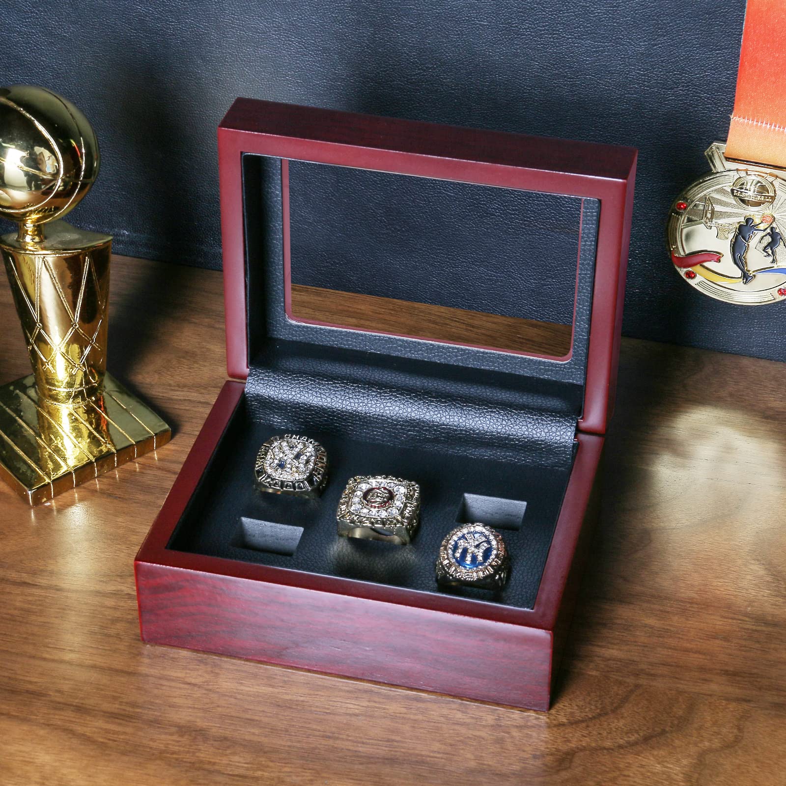 Snapklik.com : Ring Display Case Championship, Sports Baseball Ring ...