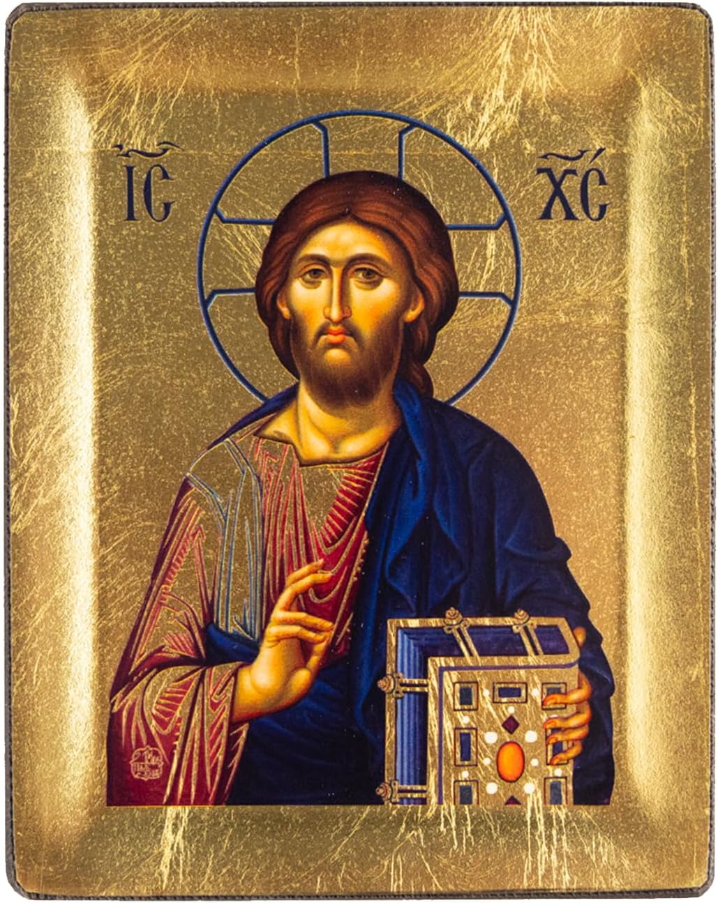 Amazon.com: VATOPEDI MONASTERY Jesus Christ 13th-century Embossed ...