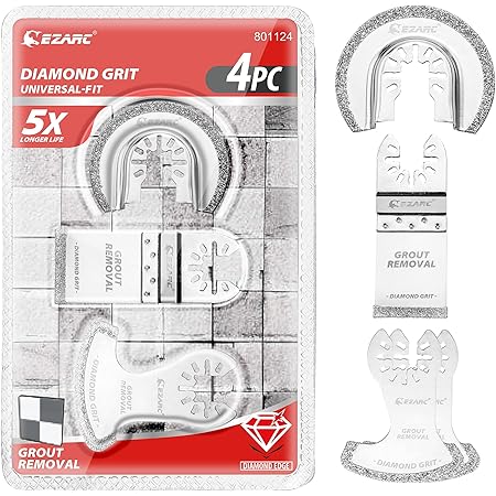 HEMUNC 3pcs Oscillating Tool Blades for Grout Removal Tile Mortar ...