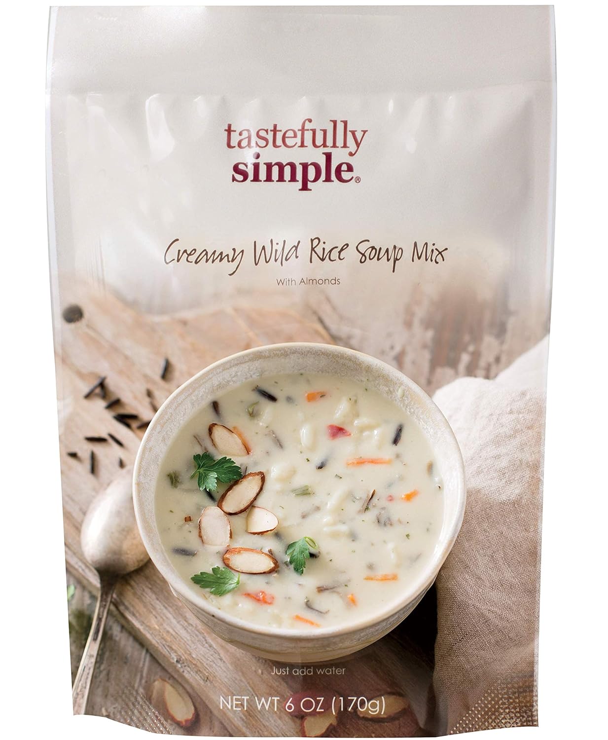 Amazon.com: Tastefully Simple Creamy Wild Rice Soup Mix- Just Add Water ...