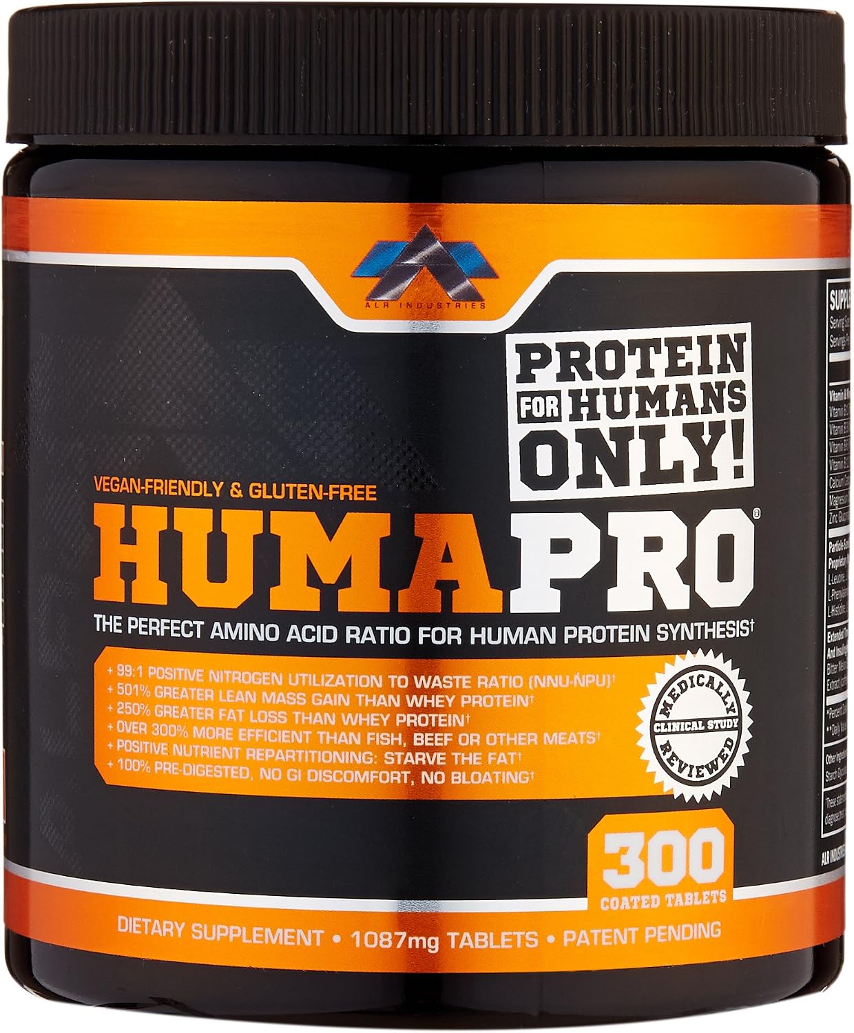 Amazon.com: ALR Industries Humapro Tabs, Protein Matrix Formulated for ...