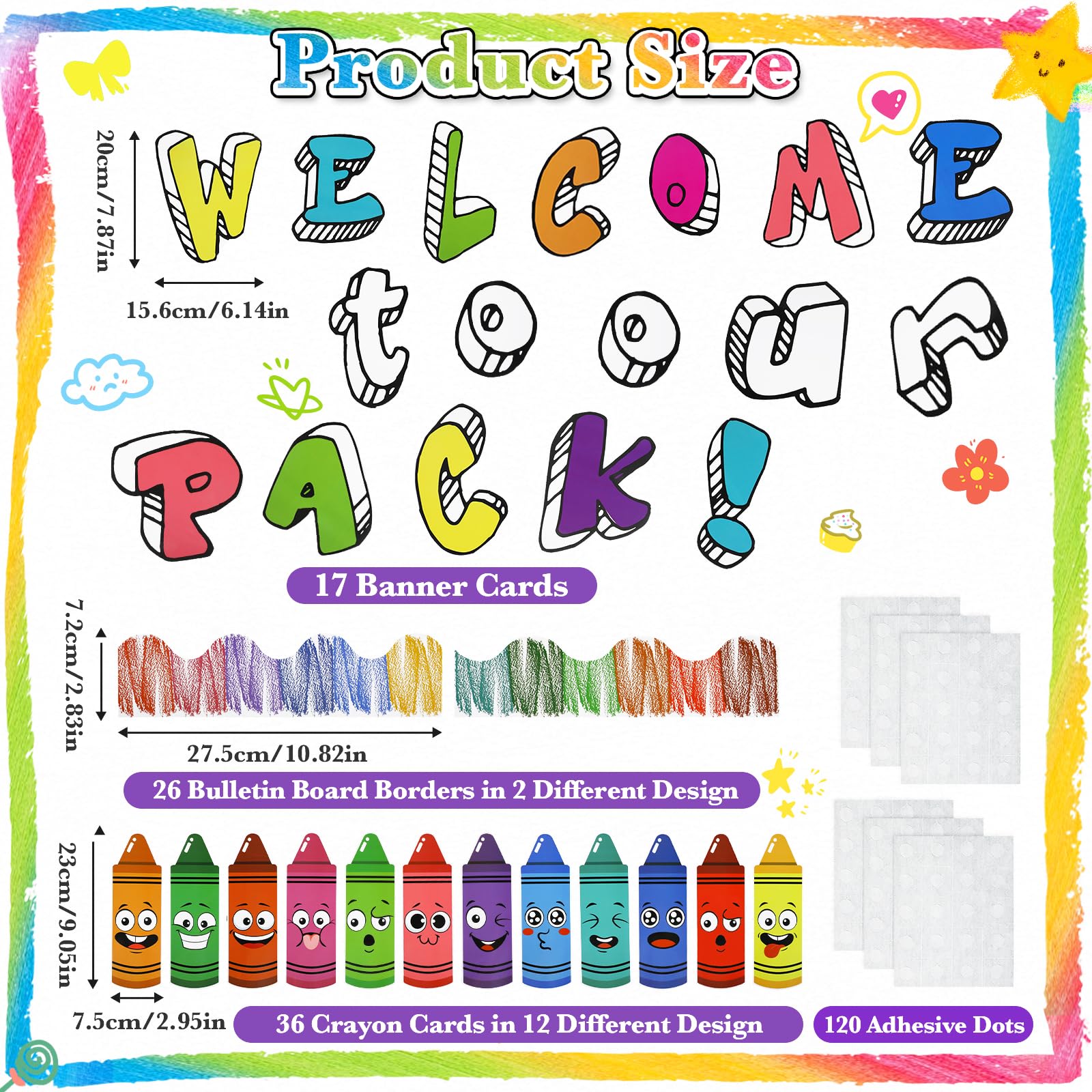 Snapklik.com : NEWEST 79 Pieces Back To School Bulletin Board ...