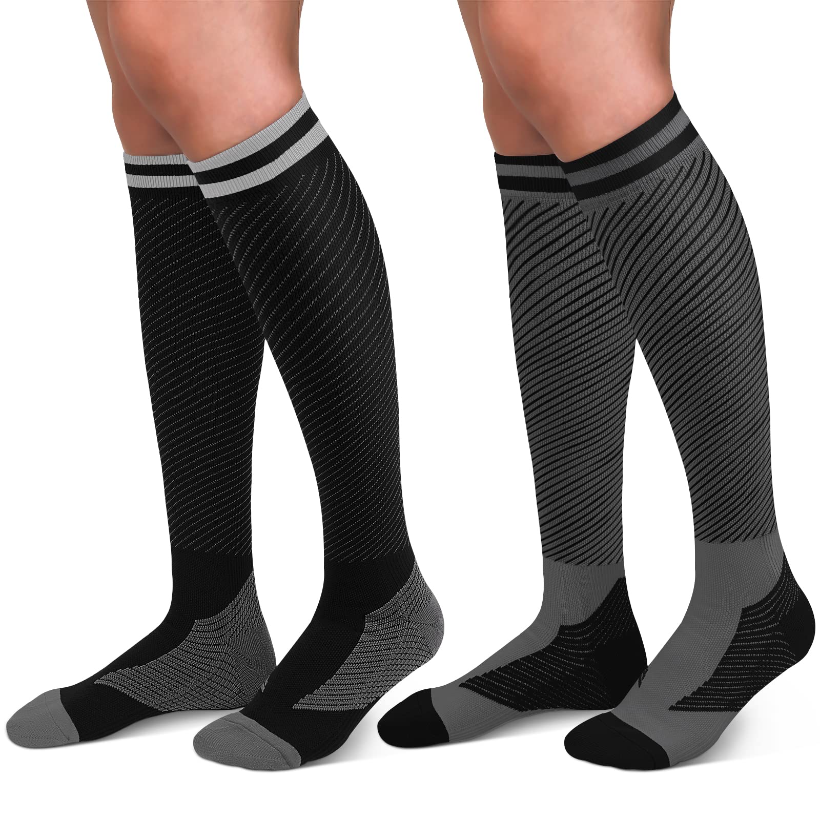 30-40mmHg Medical Graduated Compression Socks for Women&Men Circulation ...