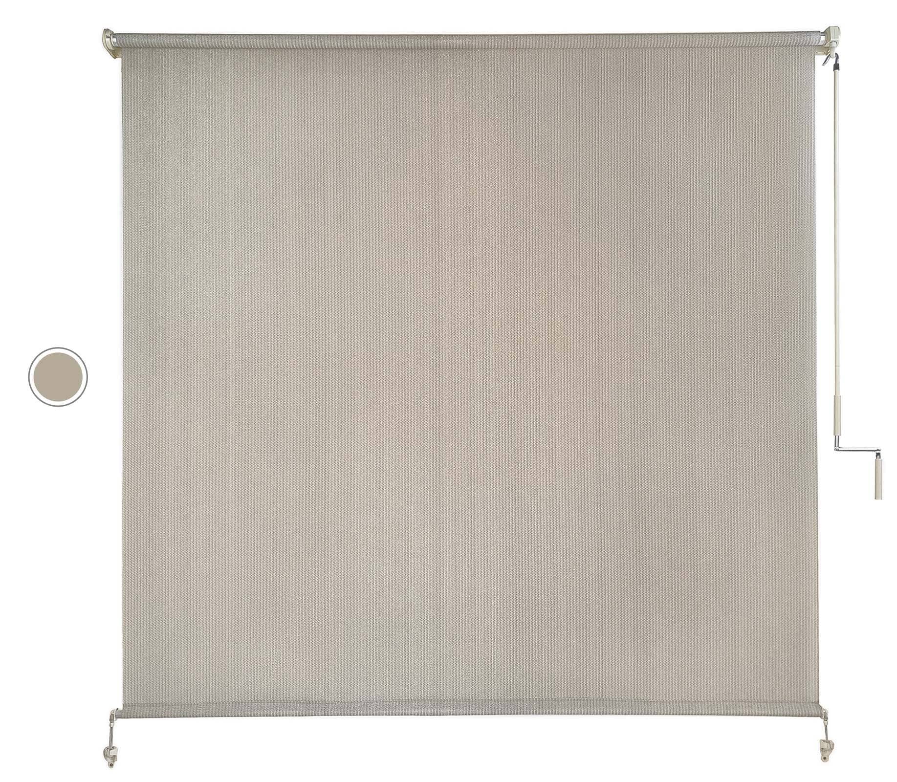 Osimlead Cordless Outdoor Roller Shade Patio Roll Up Shade Blinds for ...