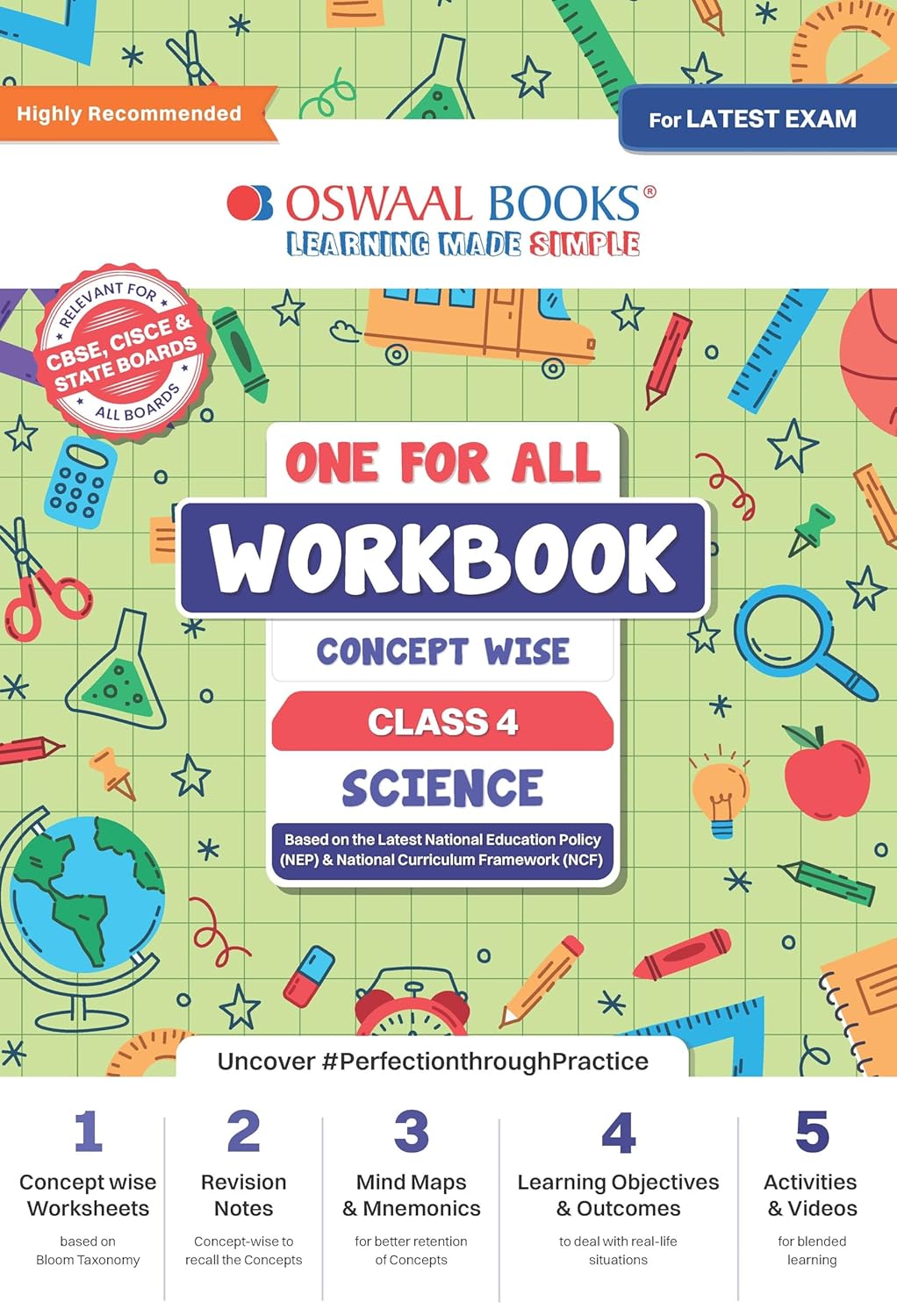 Oswaal One for All Workbook with Practice Worksheets Class 4 – Science ...