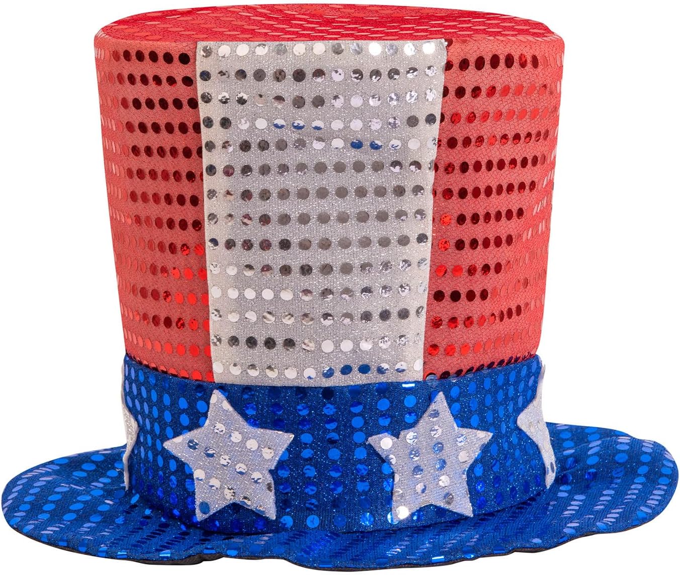 Amazon.com: ALVOGIMOR Uncle Sam Patriotic Hat, American Flag Costume ...