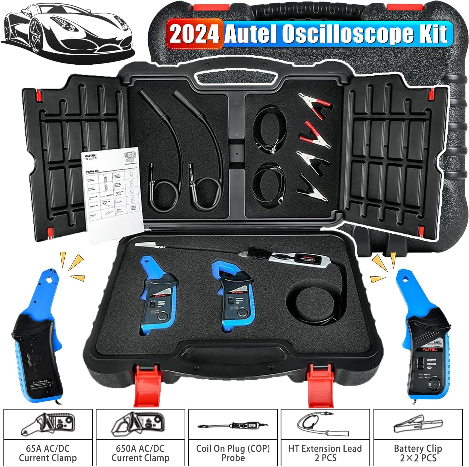 Amazon.com: Autel MaxiSys MSOAK Oscilloscope Accessory Kit, Compatible ...
