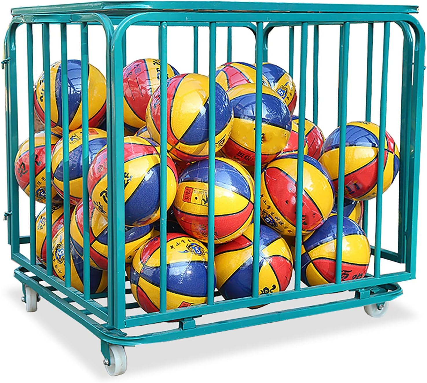 Amazon.com: FAXIOAWA Foldable Basketball Rack Storage Sports Ball Cart ...