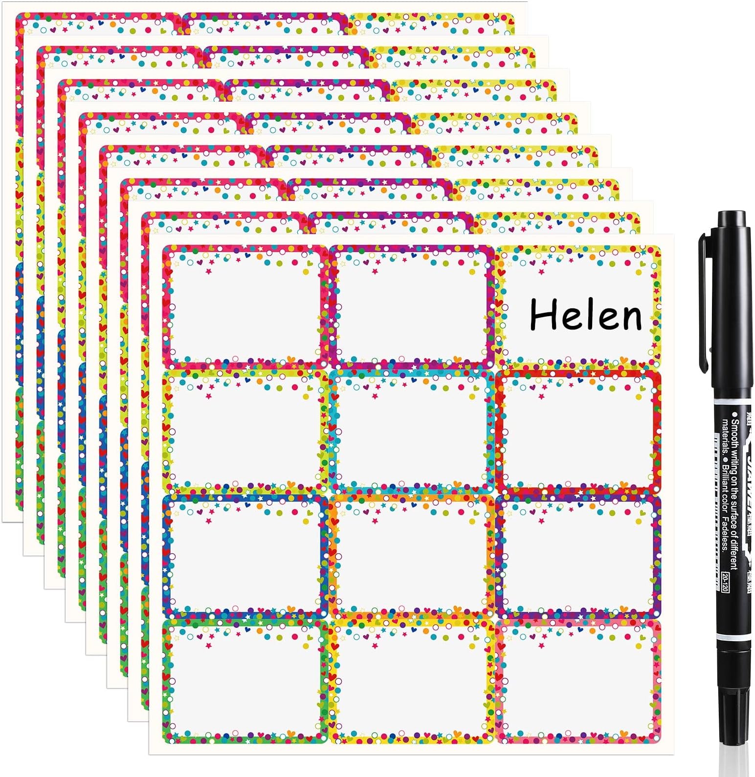180 Pieces Colorful Classroom Name Tags Name Tags For Classroom ...