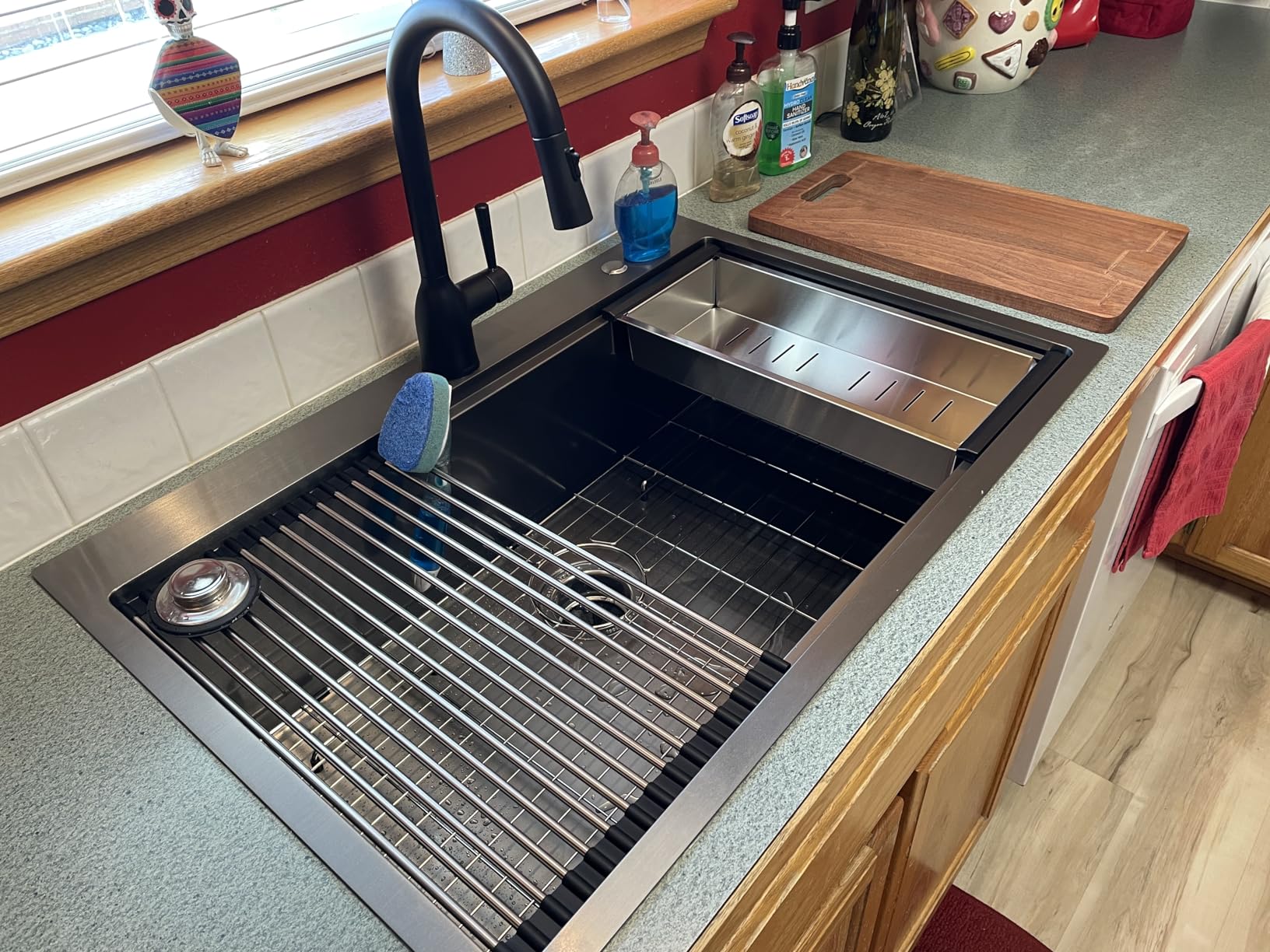 $48/mo - Finance 33 Inch Drop In Kitchen Sink Worktation-Bokaiya 33x19 ...