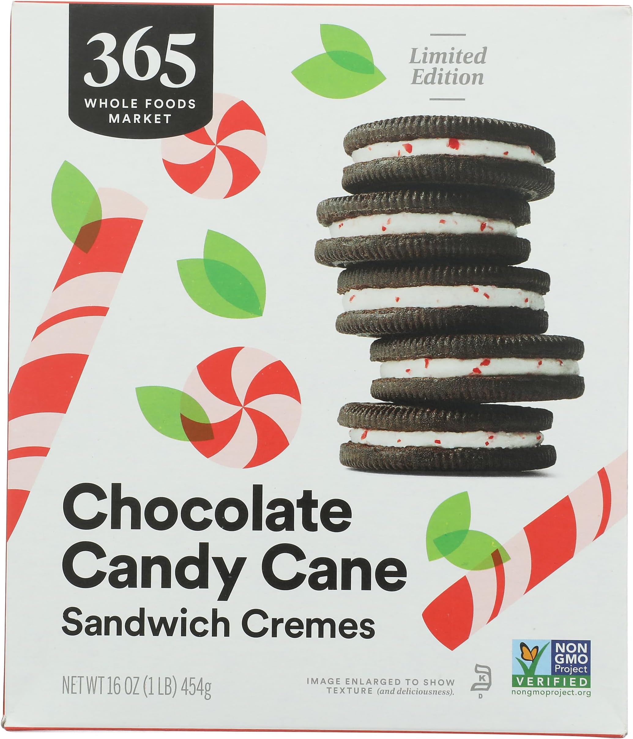 Amazon.com: 365 by Whole Foods Market, Chocolate Sandwich Creme Cookies ...