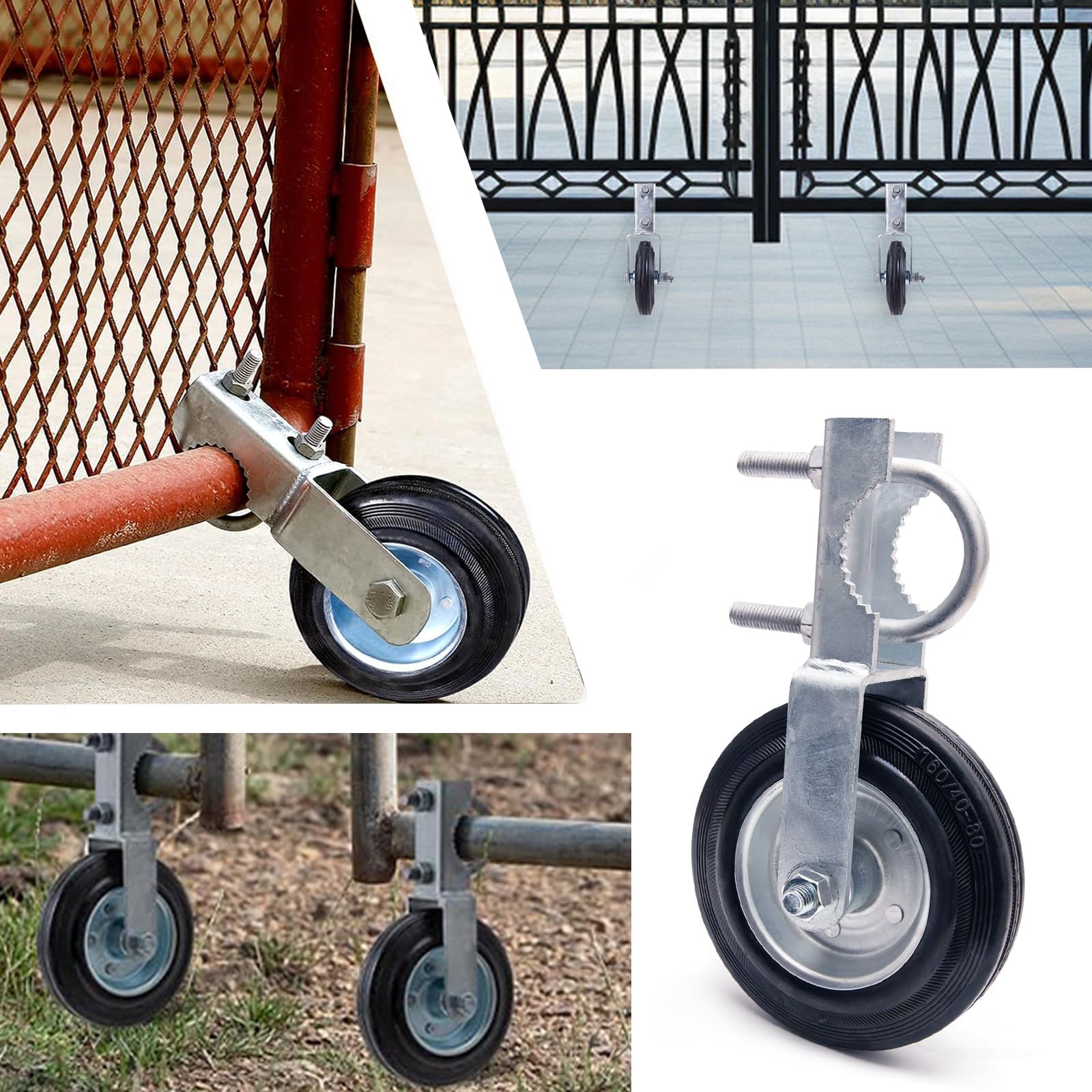 Snapklik.com : Fence Gate Wheels For Metal Tube Gate Driveway Gate ...