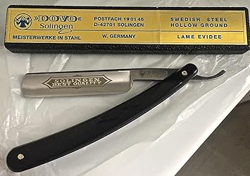 Amazon.com: DOVO Inox Straight Razor with Olive Wood Handle 5/8", 10 g ...