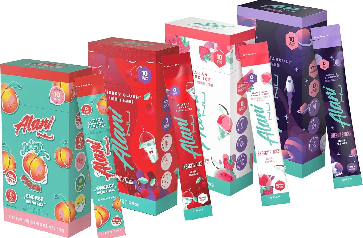 Amazon.com: Alani Nu Energy Sticks Variety Pack Bundle | Energy Drink ...