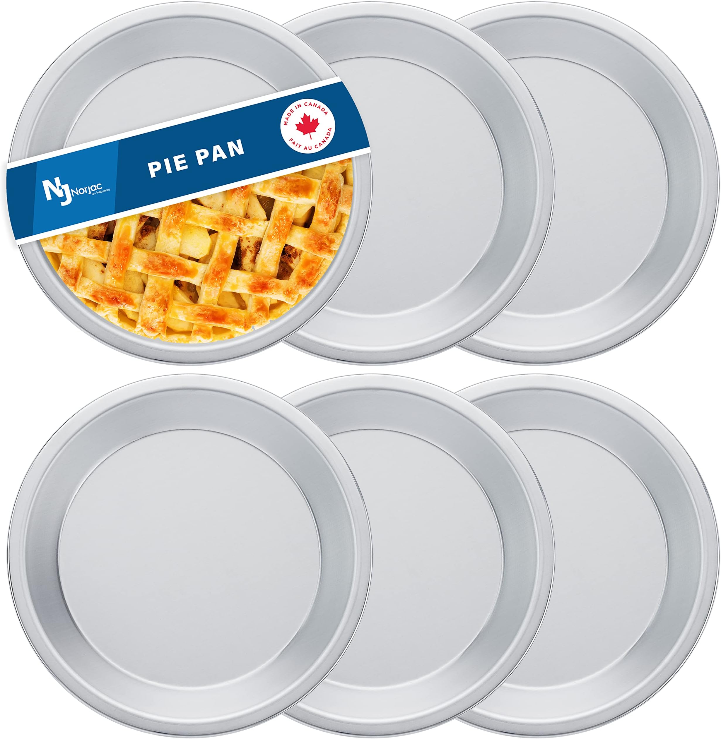 Amazon.com: Pie Plate Aluminum Metal 9 Inch pan - Set of 10: Home & Kitchen