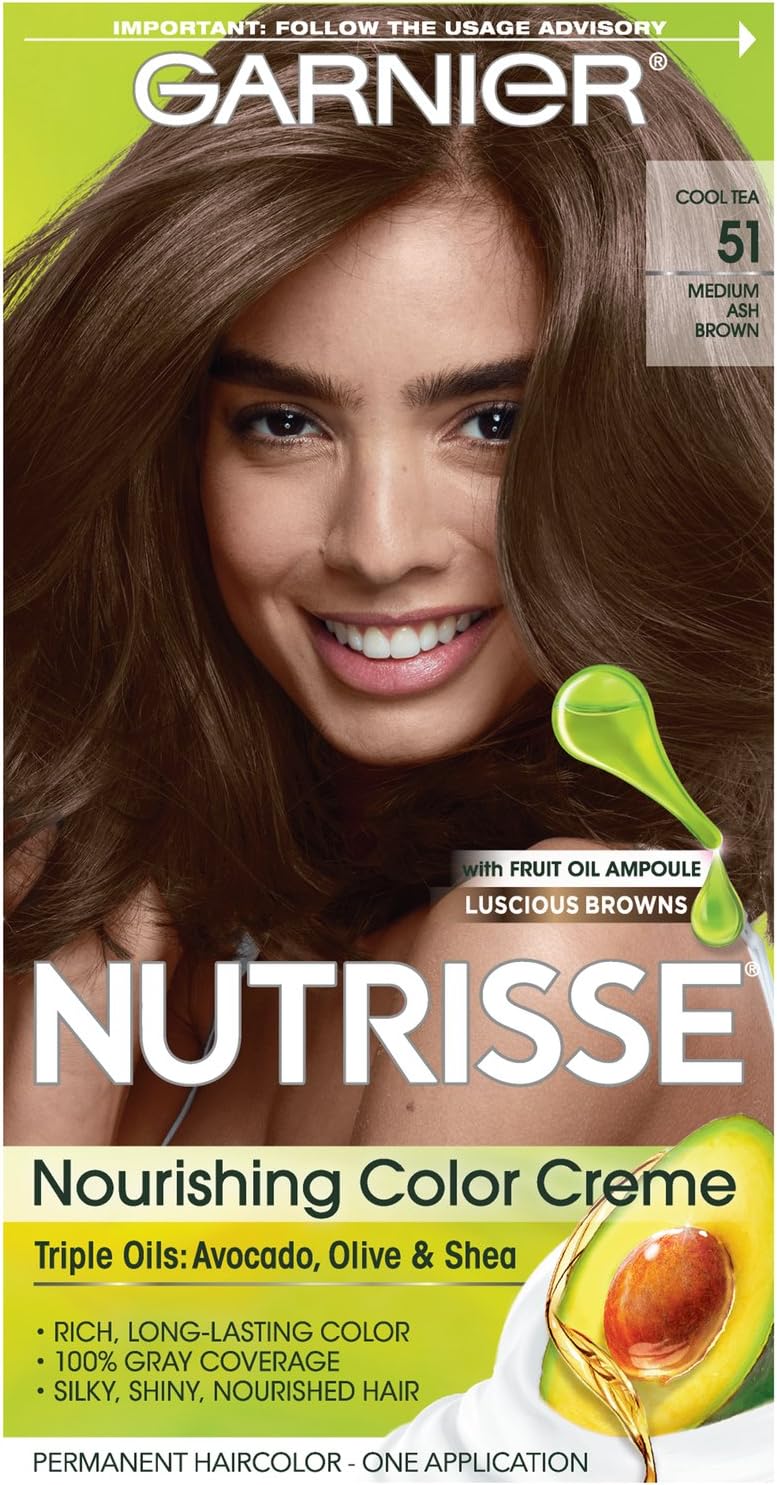 Garnier Nutrisse Medium Ash Brown Nourishing Hair Color