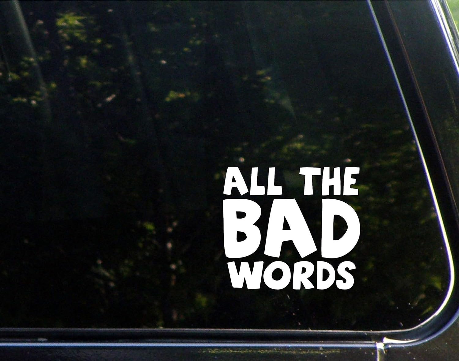 Amazon.com: All The Bad Words - 4-1-4" x 3-3/4" - Vinyl Die Cut Decal ...