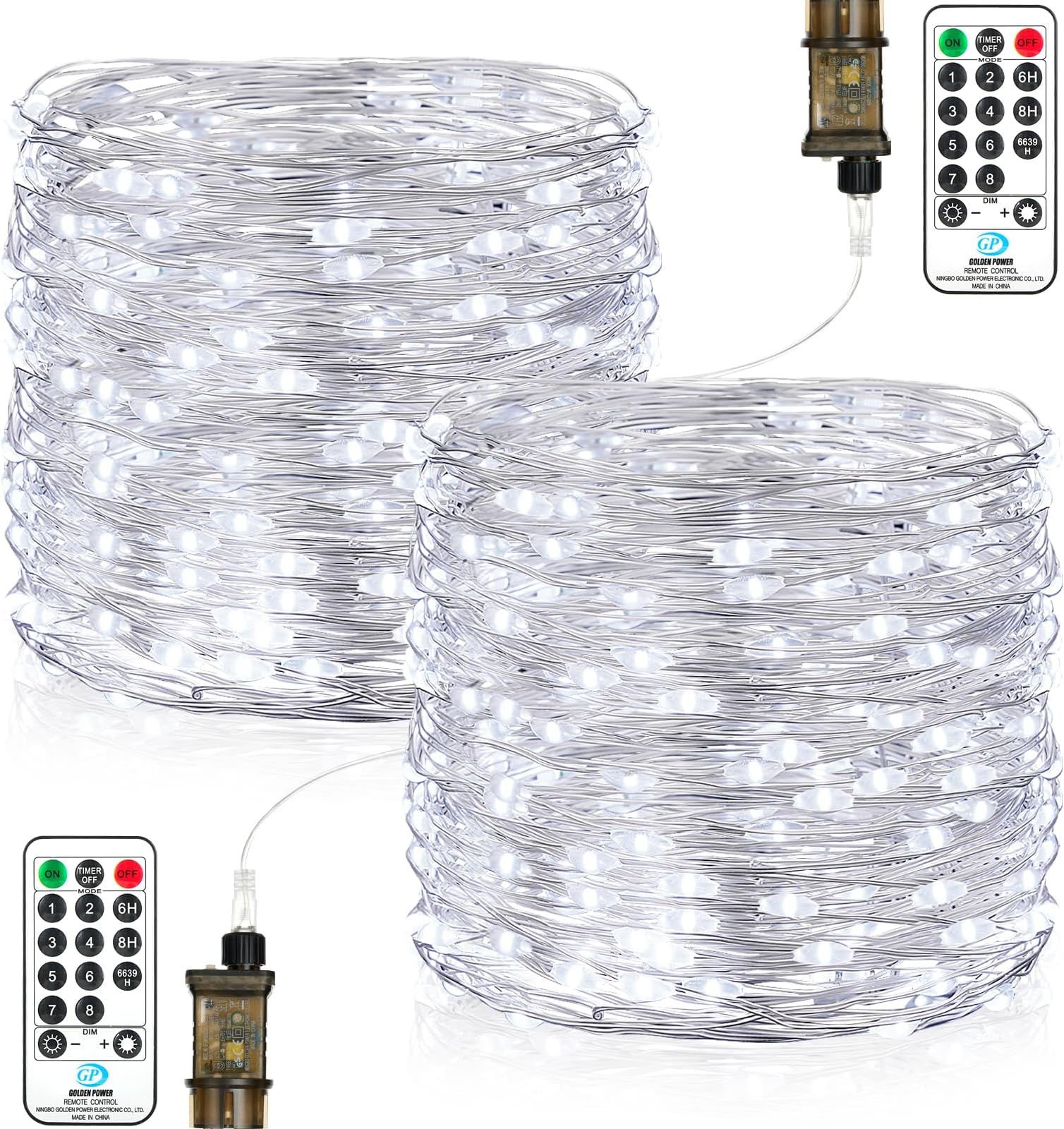 Vacoulery String Light Plug in, 23M 200 LED Fairy Lights Mains Powered ...