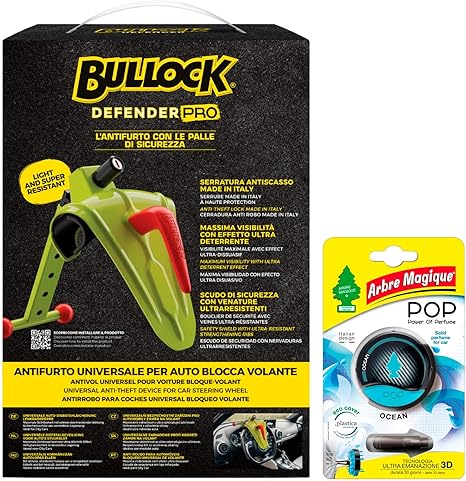 Bullock Defender Pro Antifurto Universale per Auto Blocca Volante con ...